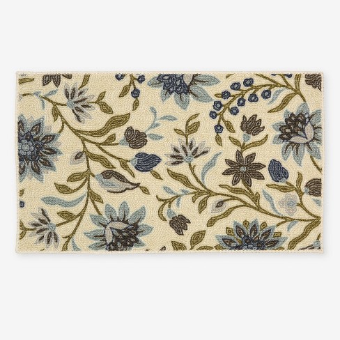 Brylanehome Non-skid Printed Loop Mohawk 20" X 34" Scatter Mat - Blue ...