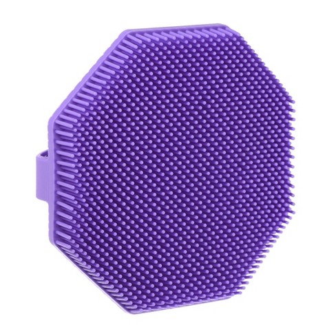 Unique Bargains Shower Silicone Body Scrubber 1 Pc Purple : Target