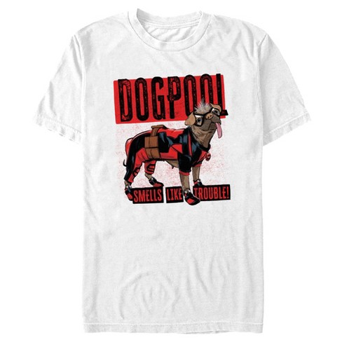 Men's Marvel: Deadpool & Wolverine Dog Trouble T-shirt - White - 3x ...