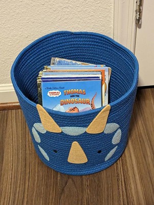 Coiled Rope Medium Round Storage Decorative Basket - Dinosaur - Cloud ...