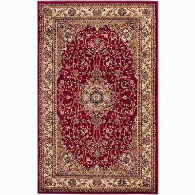 Lyndhurst Lnh329 Power Loomed Accent Rug - Red/ivory - 3'3"x5'3 ...