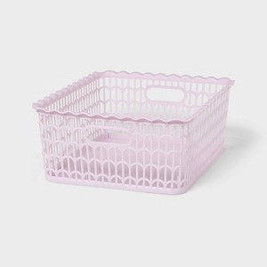 Scallop Decorative Basket Medium Purple - Brightroom™ : Target