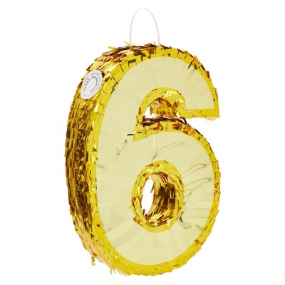 Sparkle And Bash Gold Foil Number 30 Pinata For 30th Birthday Party ...