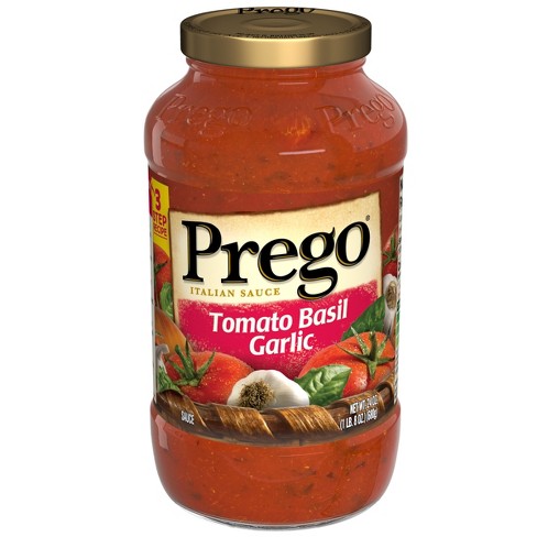 Prego Pasta Sauce Italian Tomato Sauce With Basil & Garlic - 24oz : Target