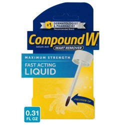 Compound W Maximum Strength Fast Acting Liquid Wart Remover - 0.31 Fl ...