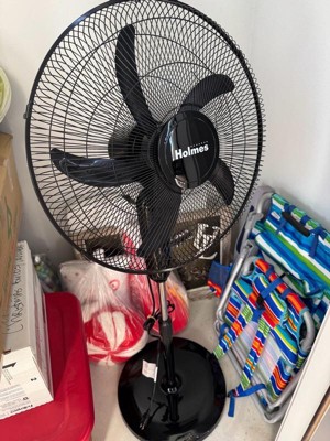 Holmes 18" Digital Oscillating 3 Speed Stand Fan With Remote Control ...