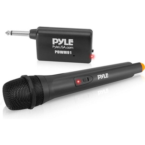 Pyle Portable Vhf Wireless Microphone System - Black : Target