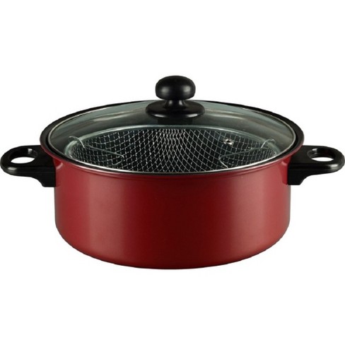 J&v Textiles Non-stick 3-piece Deep Fryer Set : Target