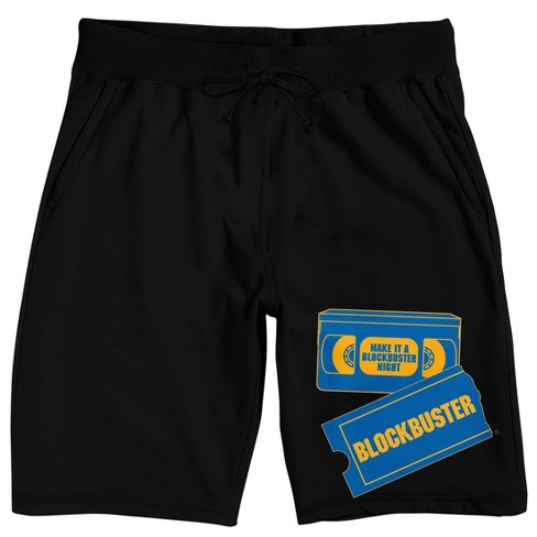 Blockbuster Vhs Men's Black Lounge Shorts : Target
