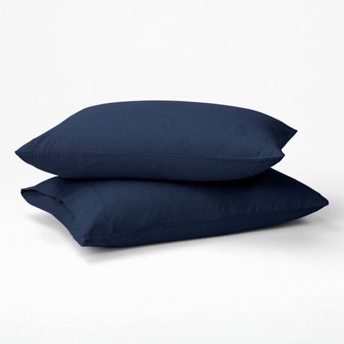Tuft & Needle Standard Hemp Pillowcase Set Midnight Blue : Target