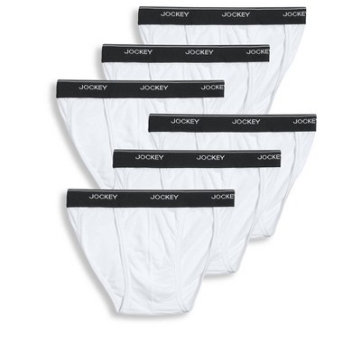 Jockey Men's Elance Poco Brief - 6 Pack L White : Target