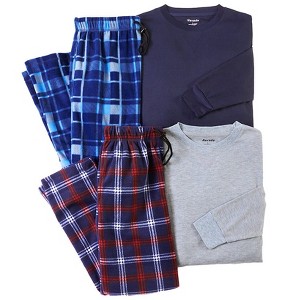 The Lakeside Collection 4-Pc. Thermal and Fleece Pajama Sets - : Target