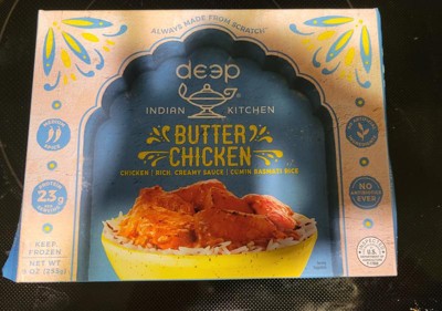 Deep Indian Kitchen Gluten Free Frozen Butter Chicken With Rice - 9oz ...