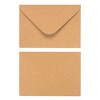 Juvale 100-pack A1 Brown Kraft Paper Envelopes 5 X 3 Gummed Seal V-flap ...
