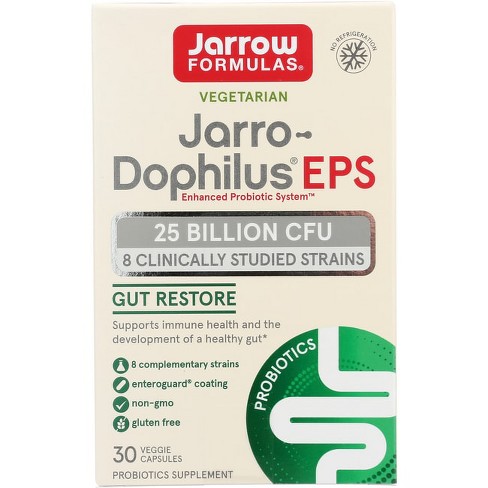 Jarrow Formulas, Inc. Vegetarian Jarro-dophilus Eps 25 Billion Cfu 30 ...