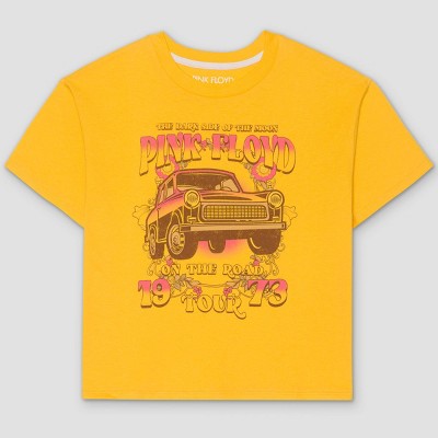 Girls' Pink Floyd Boxy Fit T-shirt - Yellow Xxl : Target