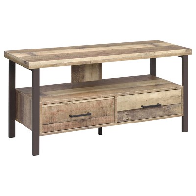 Storage Tv Stand For Tvs Up To 75" Weathered Pine - Threshold ...
