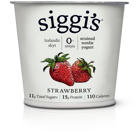 Siggi's Strawberry Icelandic Style Greek Yogurt - 5.3oz : Target