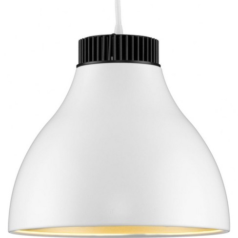 Progress Lighting Radian 1-light Led Dome Pendant, Satin White/satin ...