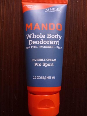 Mando Whole Body Deodorant - Men's Aluminum-free Invisible Cream ...