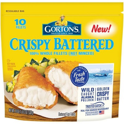 Gorton's Crispy Battered Fish Fillets - Frozen - 19oz/10ct : Target