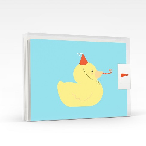 Birthday Rubber Ducky Party Greeting Card Pack Set (8 Ct.) By Ramus ...