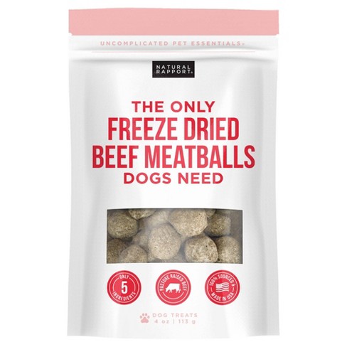 Natural Rapport The Only Freeze Dried Meatballs Dog Treats - 4oz : Target