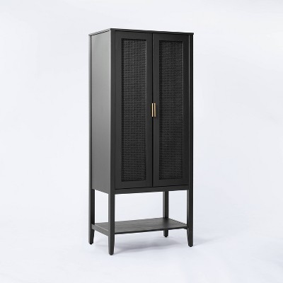 Industrial Metal Cabinet Black - Olivia & May : Target