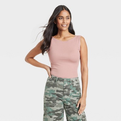 Women's Fitted Tank Top - Universal Thread™ Medium Mauve Xl : Target
