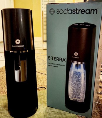 Sodastream E-terra Sparkling Water Maker With Co2 And Carbonating Bottle White : Target