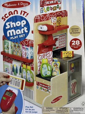 Melissa & Doug Wooden Scan It! Shop Mart Play Set With Electronic ...