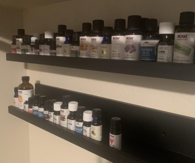 24" Modern Picture Ledge Floating Wall Shelf Black - Inplace : Target