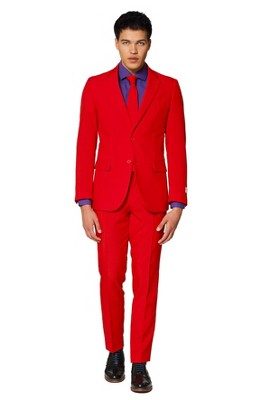 Opposuits Men's Solid Color Suits - Red Devil - Red - Size Us 52 : Target