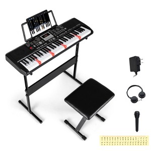 Costway 61 Keys Beginners Piano Keyboard Electric Keyboard Kit w ...