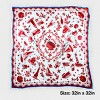 Women's 100% Pure Silk Scarf with American Summer Prints "Nautical ...