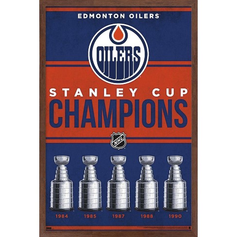 Trends International Nhl Edmonton Oilers - Champions 23 Framed Wall ...