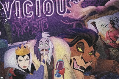 Trends International Disney Villains - Secrets Framed Wall Poster Prints White Framed Version 14 ...
