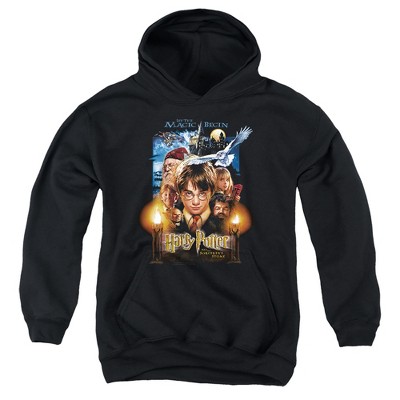 Boys' Harry Potter Sorcerer'S Stone Poster Hooded Sweatshirt : Target