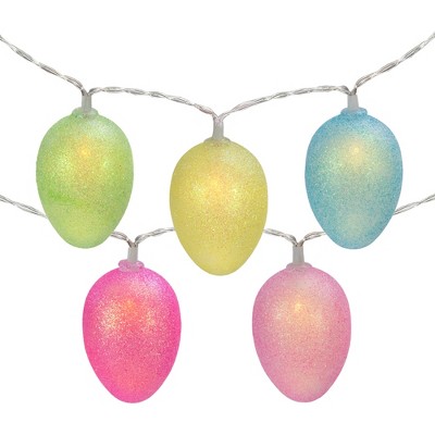Northlight 10-count Pastel Multi-color Easter Egg String Light Set, 7 ...