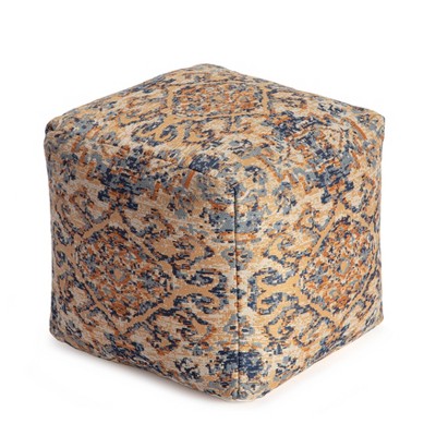 Orange pouf ottoman target store