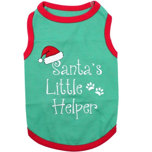 Parisian Pet 'santa's Little Helper' Dog & Cat Shirt - Christmas Pet ...
