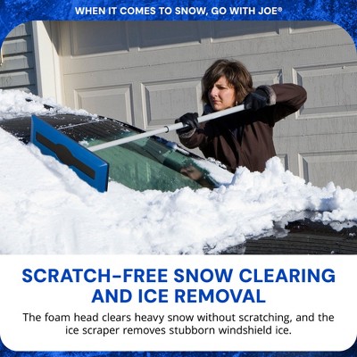 Snow Joe Windshield Ice Scraper, Automotive Snow Brush For Winter, Car ...