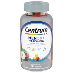 Centrum Men's 50+ Multivitamin Gummies - 140ct : Target
