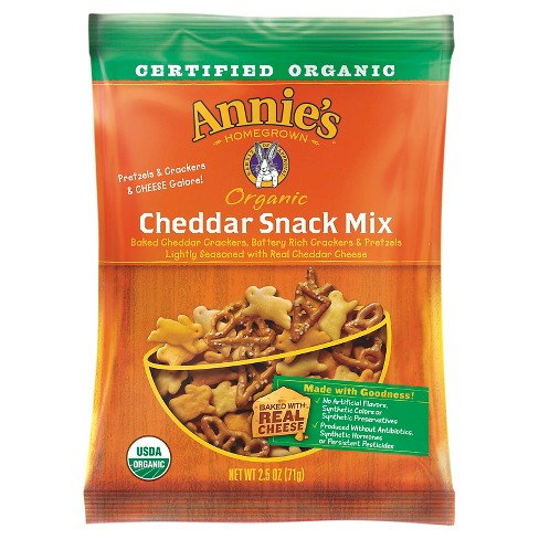 Annie's Organic Cheddar Snack Mix - 2.5oz : Target