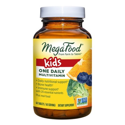Megafood Kids Multivitamin, One Daily Kids Vitamins With Immune Support ...