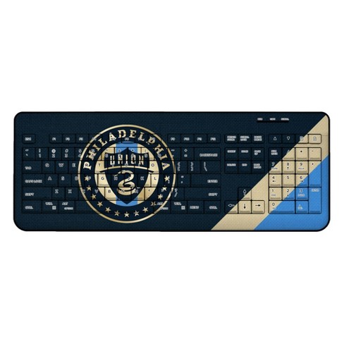 Keyscaper Philadelphia Union Diagonal Stripe Wireless Usb Keyboard : Target