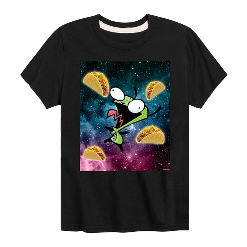 Boys' Invader Zim Zim And Gir Short Sleeve Graphic T-shirt - Space ...
