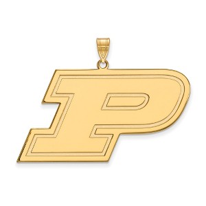 Black Bow Jewelry 14k Yellow Gold Purdue Boilermakers Ncaa Extra Large ...