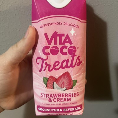 Vita Coco Treats Strawberries & Cream Coconut Milk Drink - 16.9 Fl Oz Box : Target