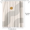Americanflat 71" X 74" Shower Curtain, Boho Geometric Lines Part 3 By Tetyana Karankovska : Target
